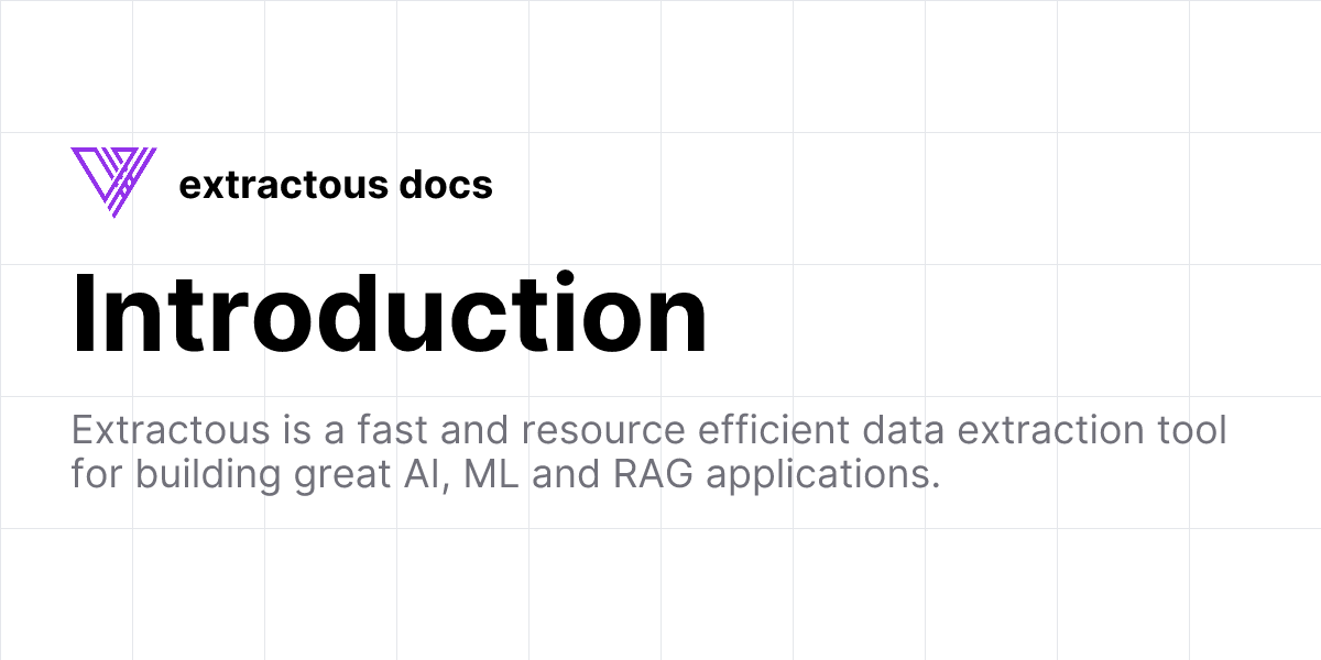 Introduction - extractous docs